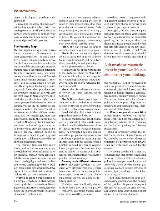 The Hidden Traps in Decision Making | The Complete Leader